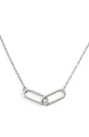 MINT & LILY Oval Link Necklace - Silver