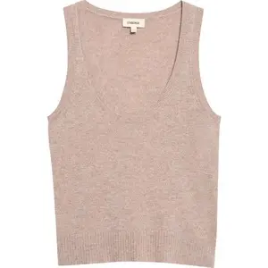 L'AGENCE Filou Cashmere Sweater Tank - Cobblestone