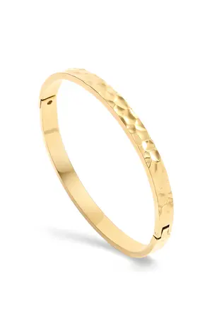 MINT & LILY Hammered Cuff Bracelet - Gold