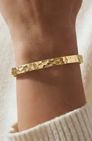 MINT & LILY Hammered Cuff Bracelet
