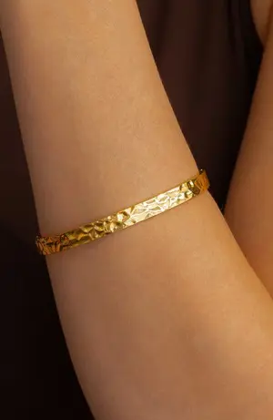 MINT & LILY Hammered Cuff Bracelet