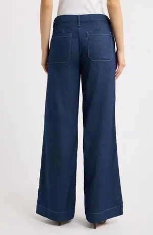1822 Denim High Waist Wide Leg Jeans - Rinse