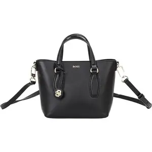 BOSS Sandy Mini Faux Leather Tote - Black