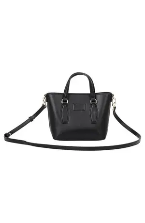 BOSS Sandy Mini Faux Leather Tote - Black