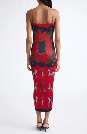 CONNER IVES Pleated Scarf Maxi Dress