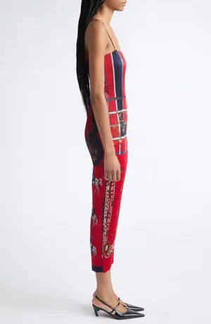 CONNER IVES Pleated Scarf Maxi Dress