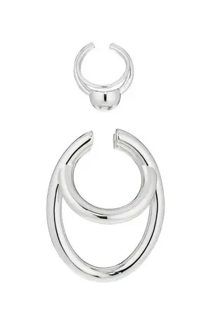 Rabanne Set Of 2 Mismatched Ear Cuffs