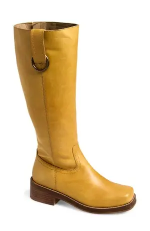 MALVADOS Ronnie Knee High Leather Boot - Amber