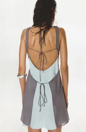 Mango Overlay Layered Dress