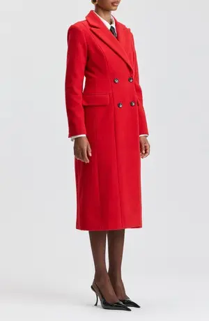 Avec Les Filles Sculpted Maxi Topcoat