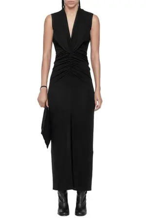 ALLSAINTS Dariya Sleeveless V-neck Dress - Black