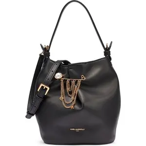Karl Lagerfeld Paris Mauve Bucket Bag Black/gold