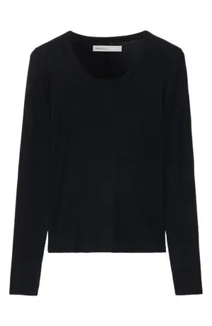 ALLSAINTS Teresa Long Sleeve Tee - Jet Black