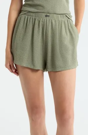 Lunya Organic Cotton Seersucker Short - Fresh Herb