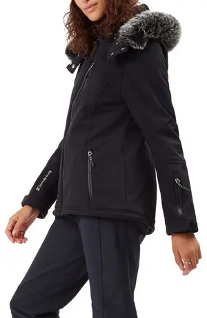 Sweaty Betty Exploration Soft Shell Ski Jacket With Faux Fur Trim