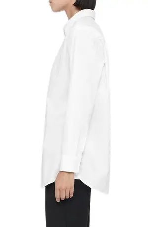 ALLSAINTS Kaia Oversized Cotton Shirt - White