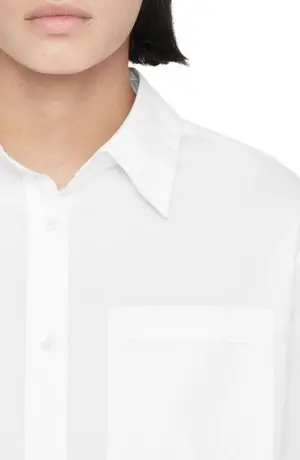 ALLSAINTS Kaia Oversized Cotton Shirt - White