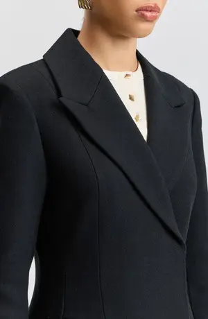 Avec Les Filles Fit And Flare Tailored Coat