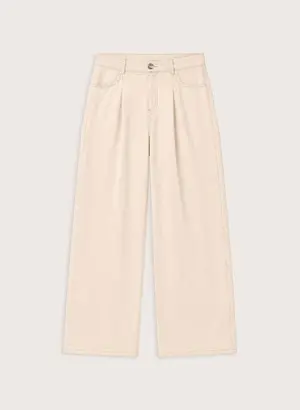 Baukjen Maria Pleated Front Wide Leg Jeans