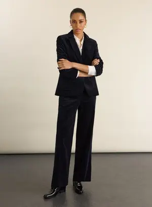 Baukjen Wanda Corduroy Tailored Blazer - Classic Navy
