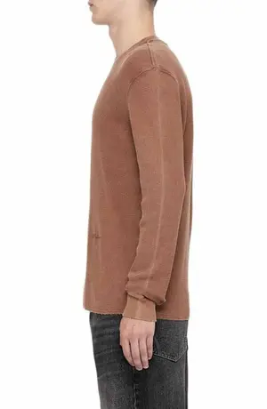 ALLSAINTS Raine Waffle Knit Long Sleeve T-shirt