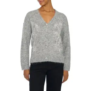 Vince Camuto Embroidered Cardigan