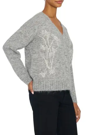 Vince Camuto Embroidered Cardigan