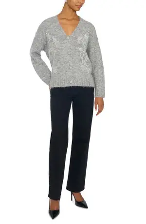 Vince Camuto Embroidered Cardigan