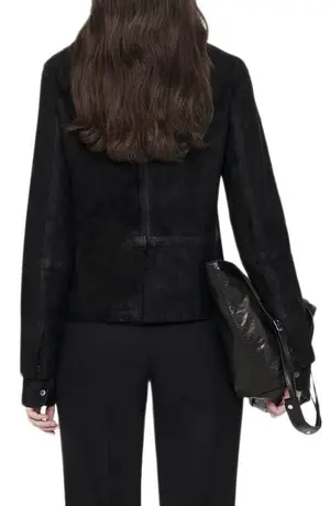 ALLSAINTS Surveya Leather Blazer
