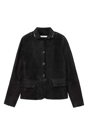 ALLSAINTS Surveya Leather Blazer