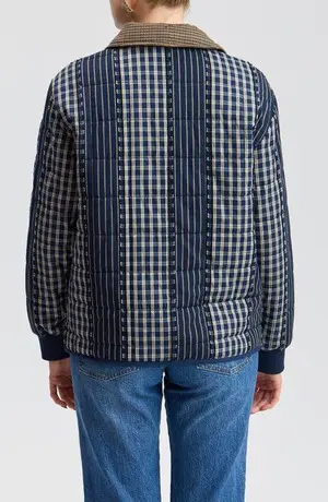 Avec Les Filles Patchwork Quilted Jacket