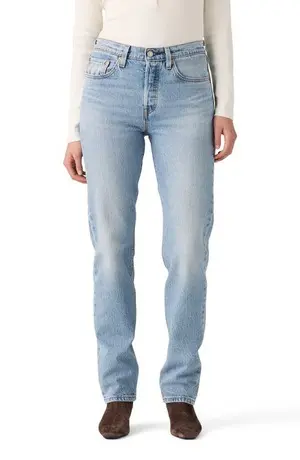 LEVI'S 501® High Waist Straight Leg Jeans
