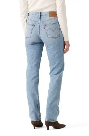 LEVI'S 501® High Waist Straight Leg Jeans
