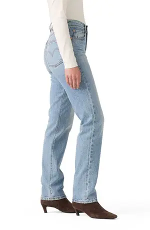 LEVI'S 501® High Waist Straight Leg Jeans