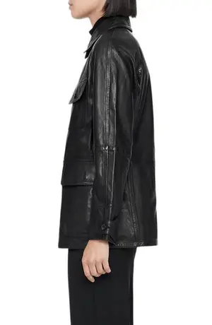 ALLSAINTS Roiya Leather Jacket - Black