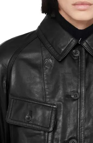ALLSAINTS Roiya Leather Jacket - Black