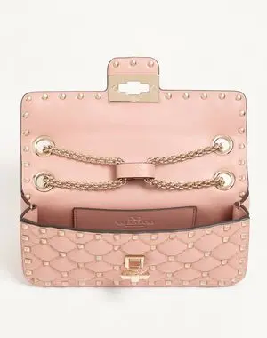 Valentino Garavani Rockstud Spike Small Shoulder Bag In Kidskin - Phard