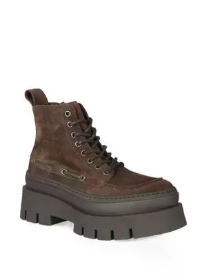 COPENHAGEN  Suede Chunky-sole Combat Boots