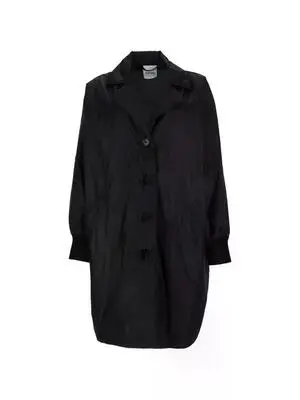 Aspesi Button-fastening Ribbed-cuff Coat - Black