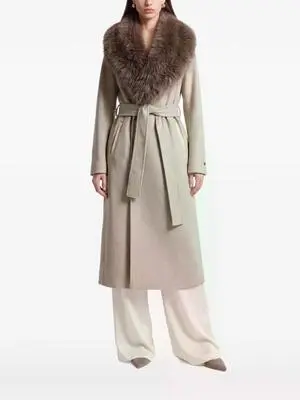 Rudsak Cindy Faux-fur Collar Belted Coat