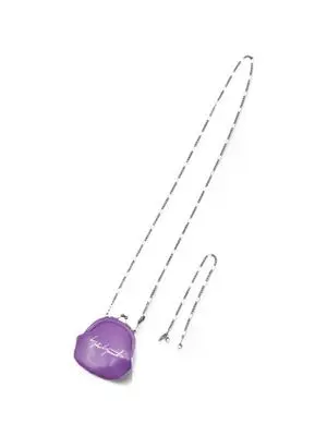 Yohji Yamamoto Logo-print Leather Coin Necklace