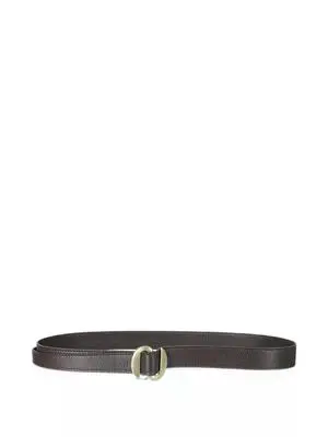 Orciani Pegaso Pebbled Leather Belt - Brown