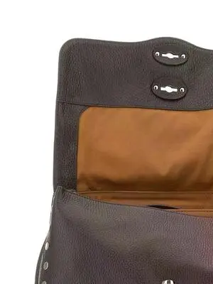 ZANELLATO Postina Stud-embellished Leather Shoulder Bag