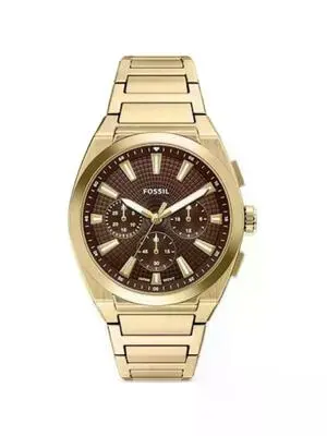 Fossil Everett 44mm Watch - Brown