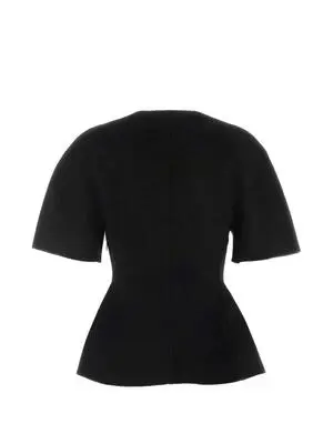 LISA YANG V-neck Peplum Top