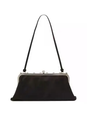 Plan C Duchesse Crystal-embellished Satin Clutch Bag