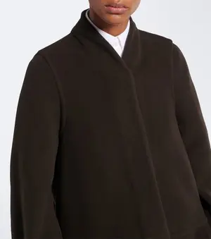 Loewe Peplum Wool And Cashmere Coat