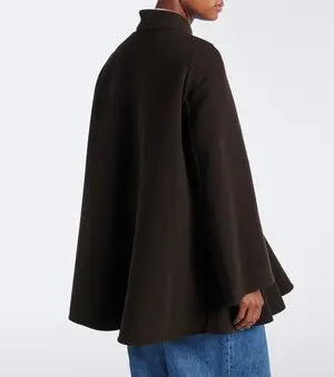 Loewe Peplum Wool And Cashmere Coat