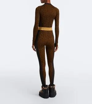 Goldbergh Caitlyn Leopard-print Ski Leggings