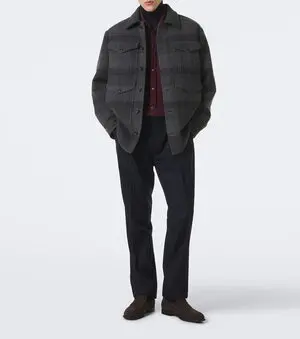 Ralph Lauren Purple Label Chancery Wool And Cashmere Overshirt